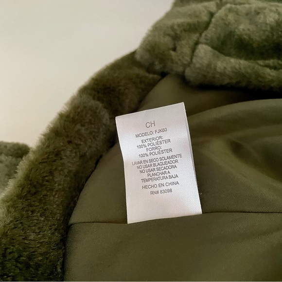 Ci Sono | Jackets & Coats | Ci Sono Olive Green Faux Fur Jacket Nwt ...
